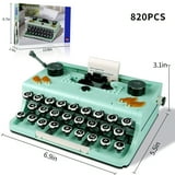 MACTANO Retro Typewriter Building Block Set, Really Works, 588PCS ...