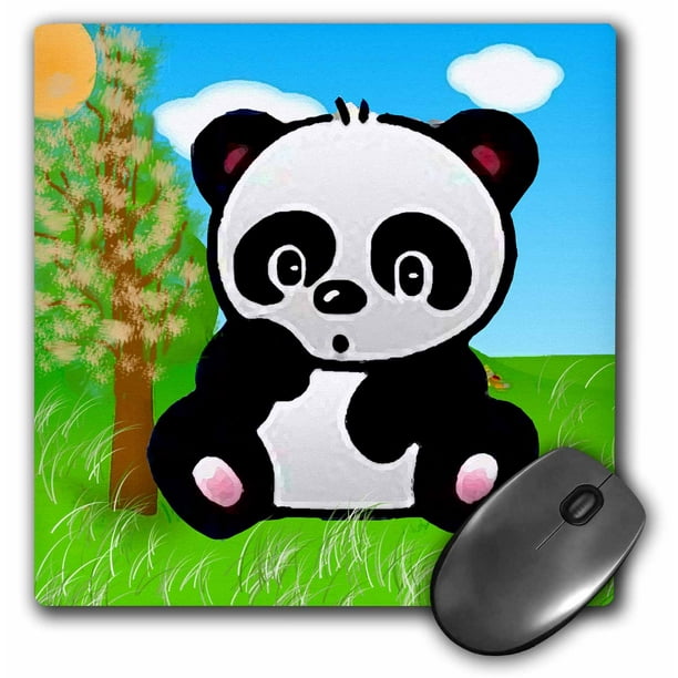 3dRose Panda Bear, Mouse Pad, 8 by 8 inches - Walmart.com
