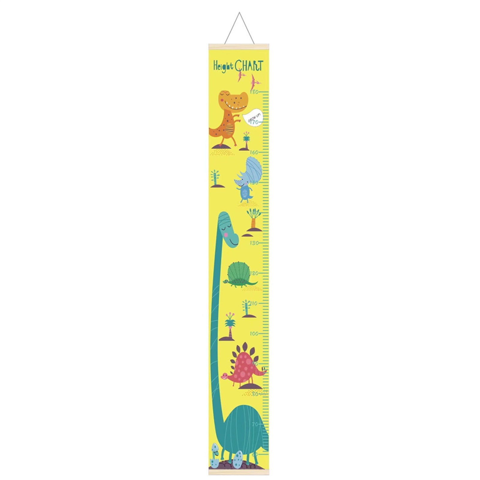 Wall Hanging Height Chart Cartoon Design Wooden Baby Height Measure ...