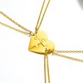 ChainsHouse Puzzle Friendship Necklace Stainless Steel BFF Necklace, 2 ...