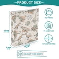 ALAZA Geometric Dinosaur Cartoon Hardcover 3 Ring Binder 1.5" D-Rings ...