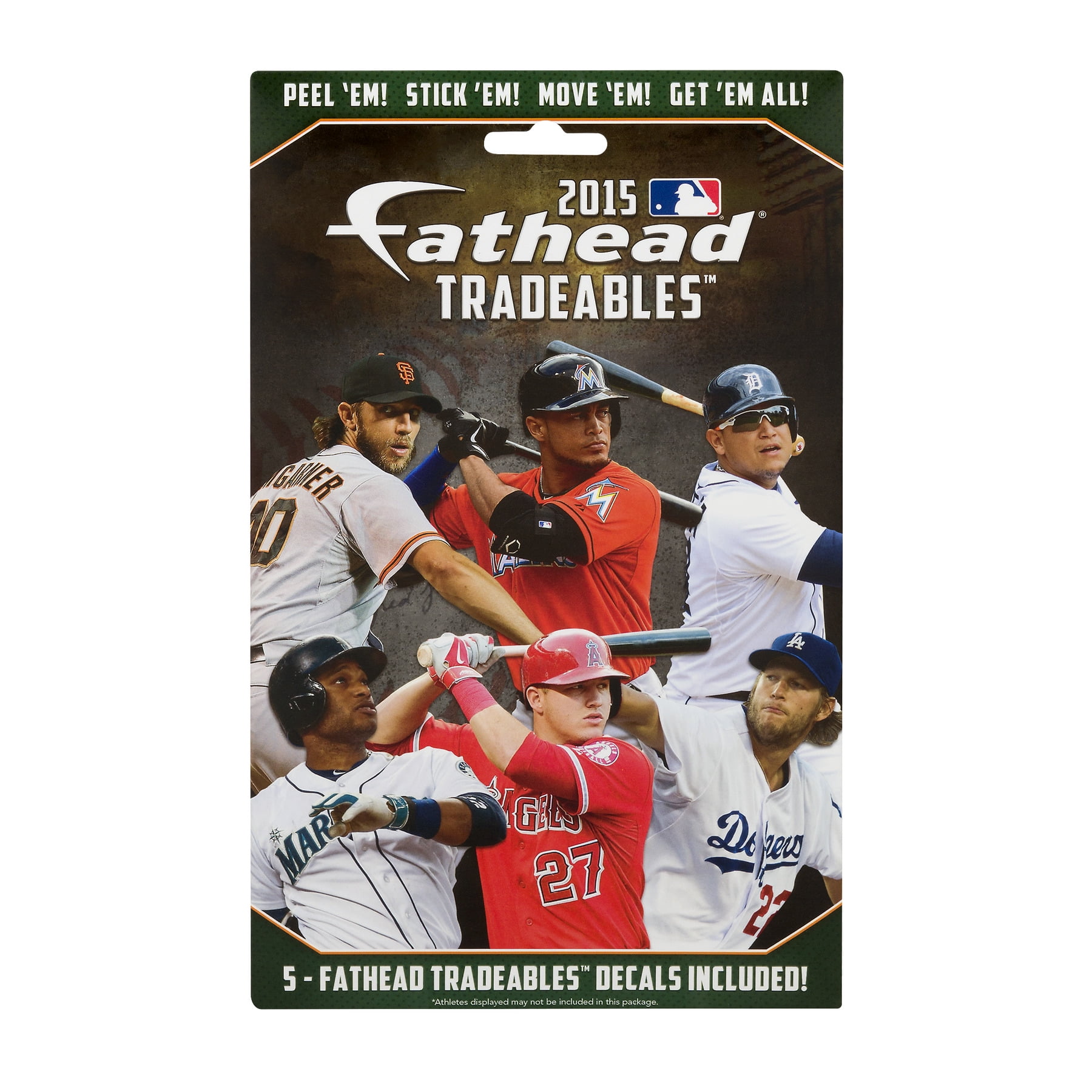 Fathead 2015 MLB Tradeables Decals - 5 PK, 5.0 PACK - Walmart.com