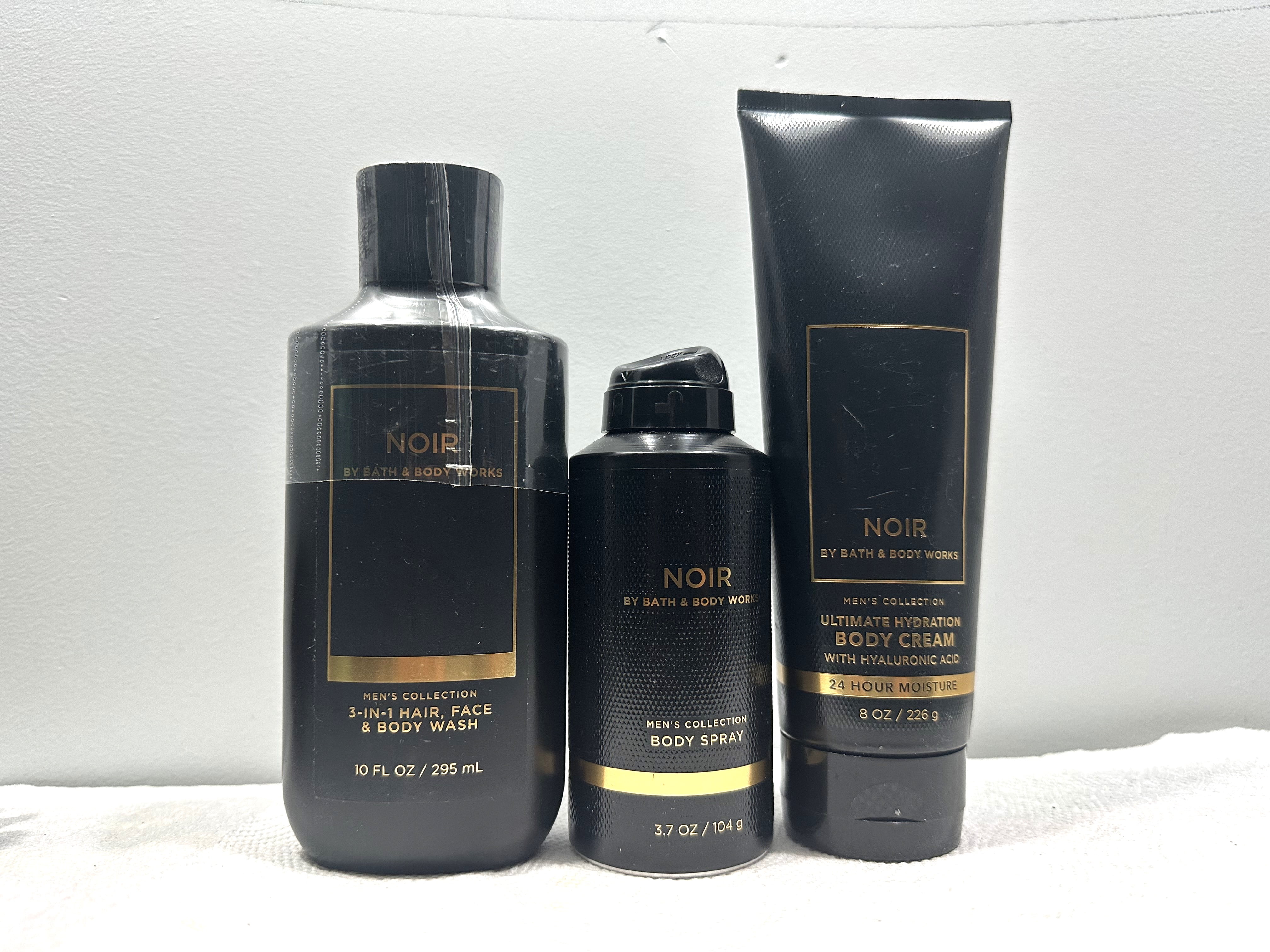 Bath And Body Works Noir Mens Collection 3 Piece T Set 3 In 1 Hair