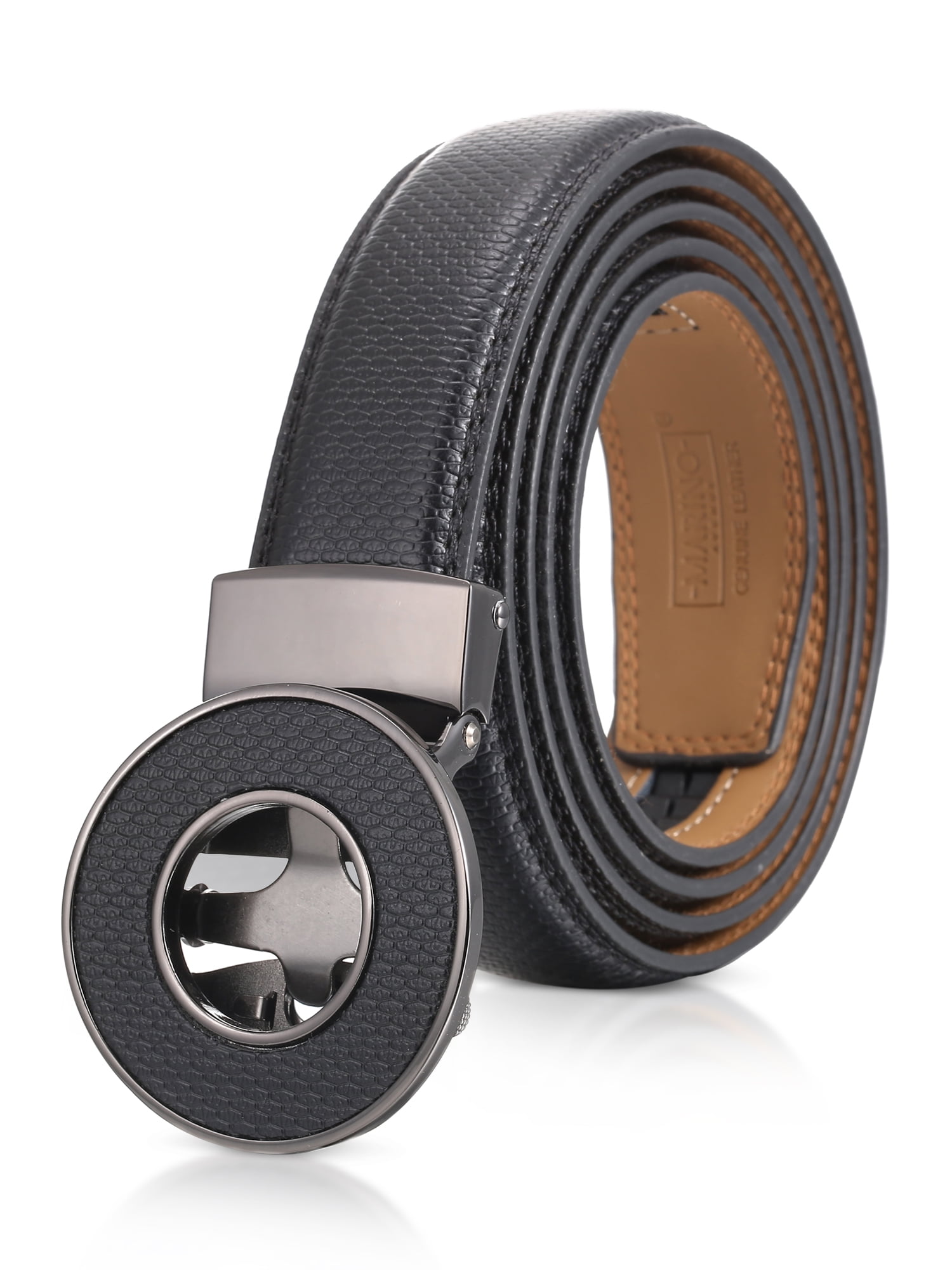 Spheroid Leather Ratchet Belt - Walmart.com