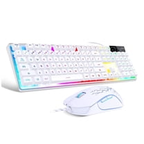 Gaming Keyboard and Mouse Combo, K1 RGB LED Backlit Keyboard with 104 ...