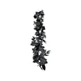 7.09" Halloween Decorative Vines String Lights, LED Black Maple Leaf ...