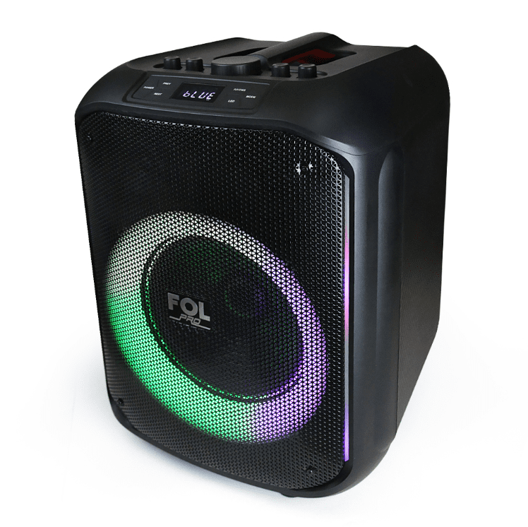 Bocina Fol Inalámbrica Bluetooth Portátil Recargable Fs-l1210 Negro ...