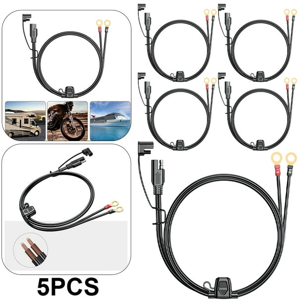 Cable Conexión SAE 18 AWG Cable Enchufe Con Fusible Doble Cable ...