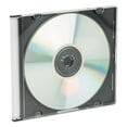 Innovera Slim CD/DVD Jewel Cases - Clear/Black, Durable Polystyrene ...