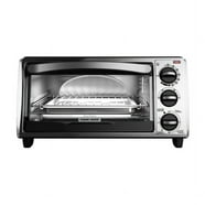 BLACK+DECKER 4-Slice Compact Stainless Steel Toaster Oven, TO1705SB ...