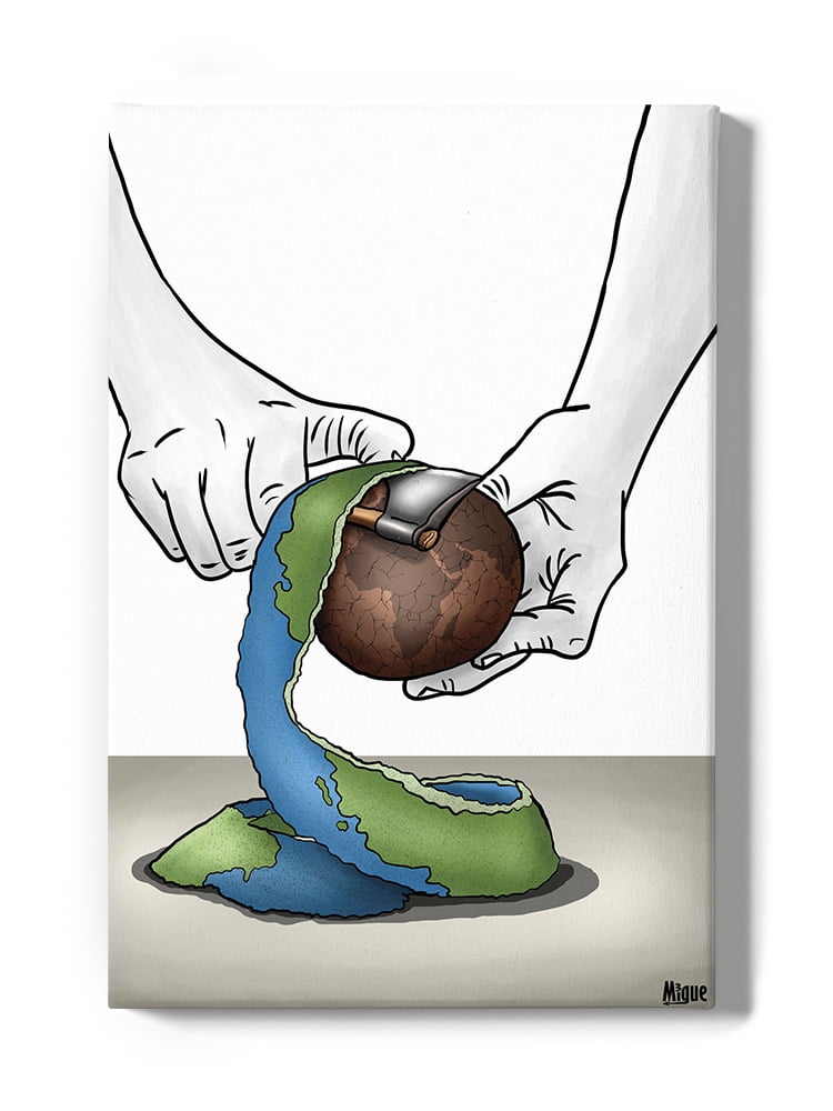 Peeling The Earth Wrapped Canvas -Miguel Morales Designs - Walmart.com