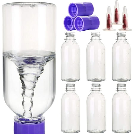 HTOOQ Set of 3 Tornado in A Bottle Tornado Tube Vortex Bottle Water ...