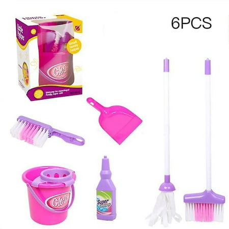 Rl Pretend Mopping Bucket Toy Simulation Mini Cleaning Tool Playhouse ...