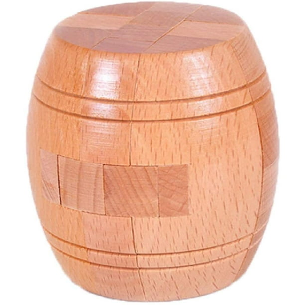 Handmade Powder Barrel Interlocking Wooden Puzzle Brain Teaser Puzzles ...