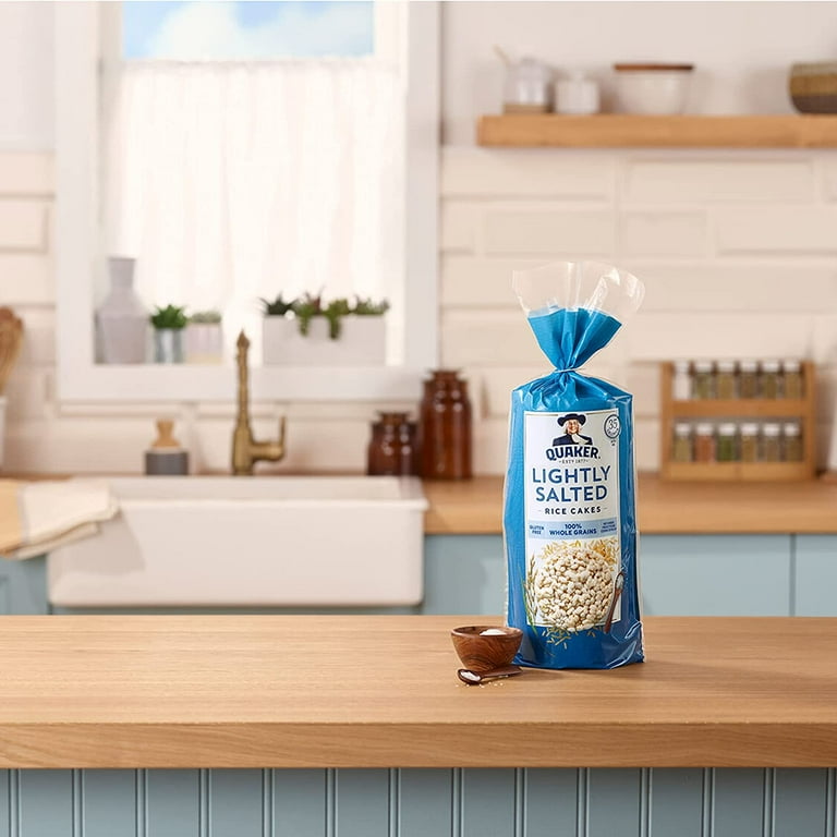 Quaker Rice Cakes Lightly Salted Quaker Large Rice Cakes, Lightly