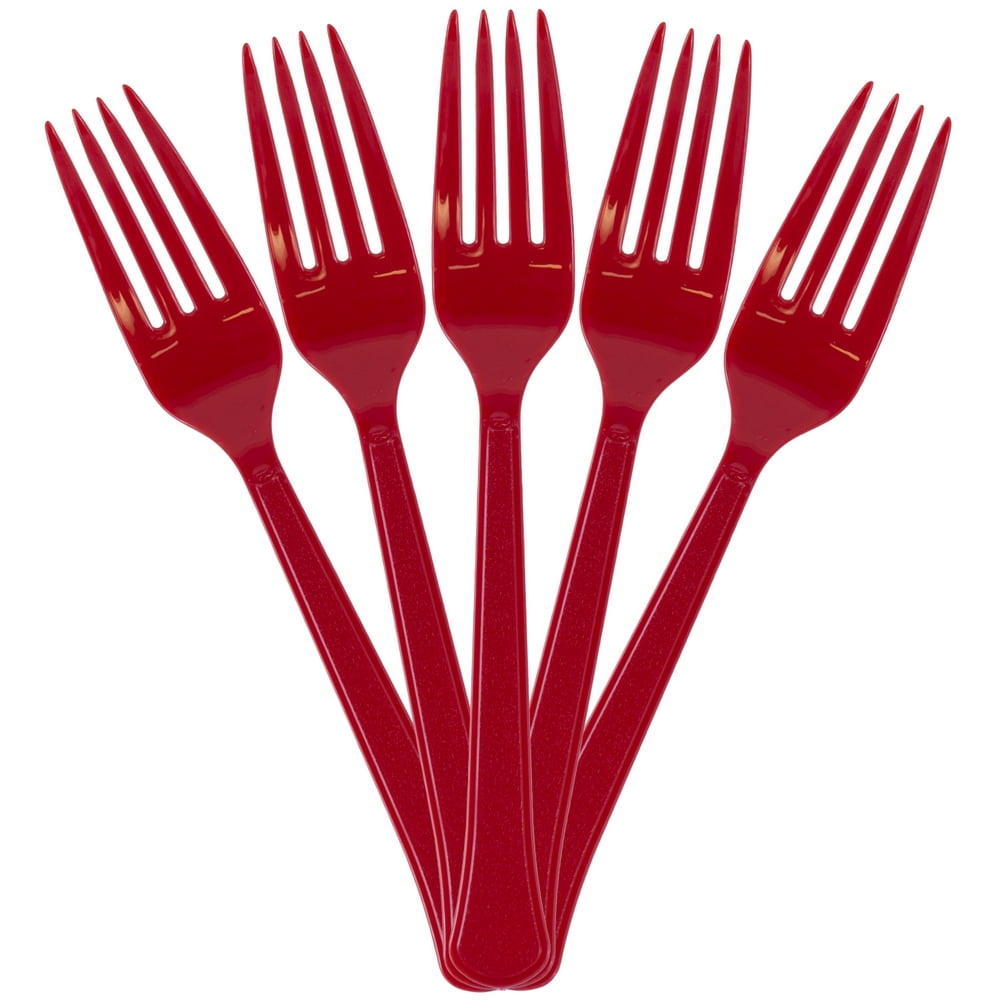 JAM Premium Utensils Party Pack, Plastic Forks, Red, 48 Disposable ... JAM Premium Utensils Party Pack, Plastic Forks, Red, 48 Disposable ...