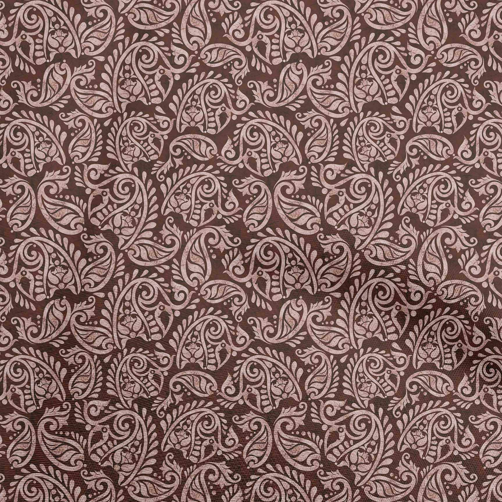oneOone Rayon Maroon Fabric Asian Batik Paisley Sewing Craft Projects ...