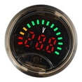 Round Digital Voltmeter Ammeter LED Display Circular Voltages & Charge ...