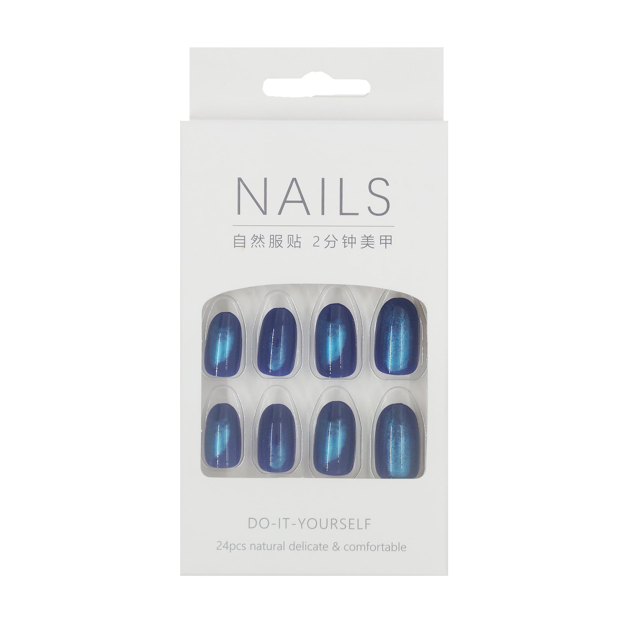 FCOGIN Medium Round, 24 Pieces, Dark Blue, Aurora, Chatoyant, Acrylic ...