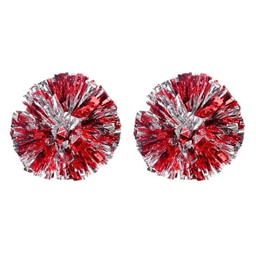 Metallic Cheer Pom Poms Cheerleading Cheerleader Gear 2 pieces one pair ...