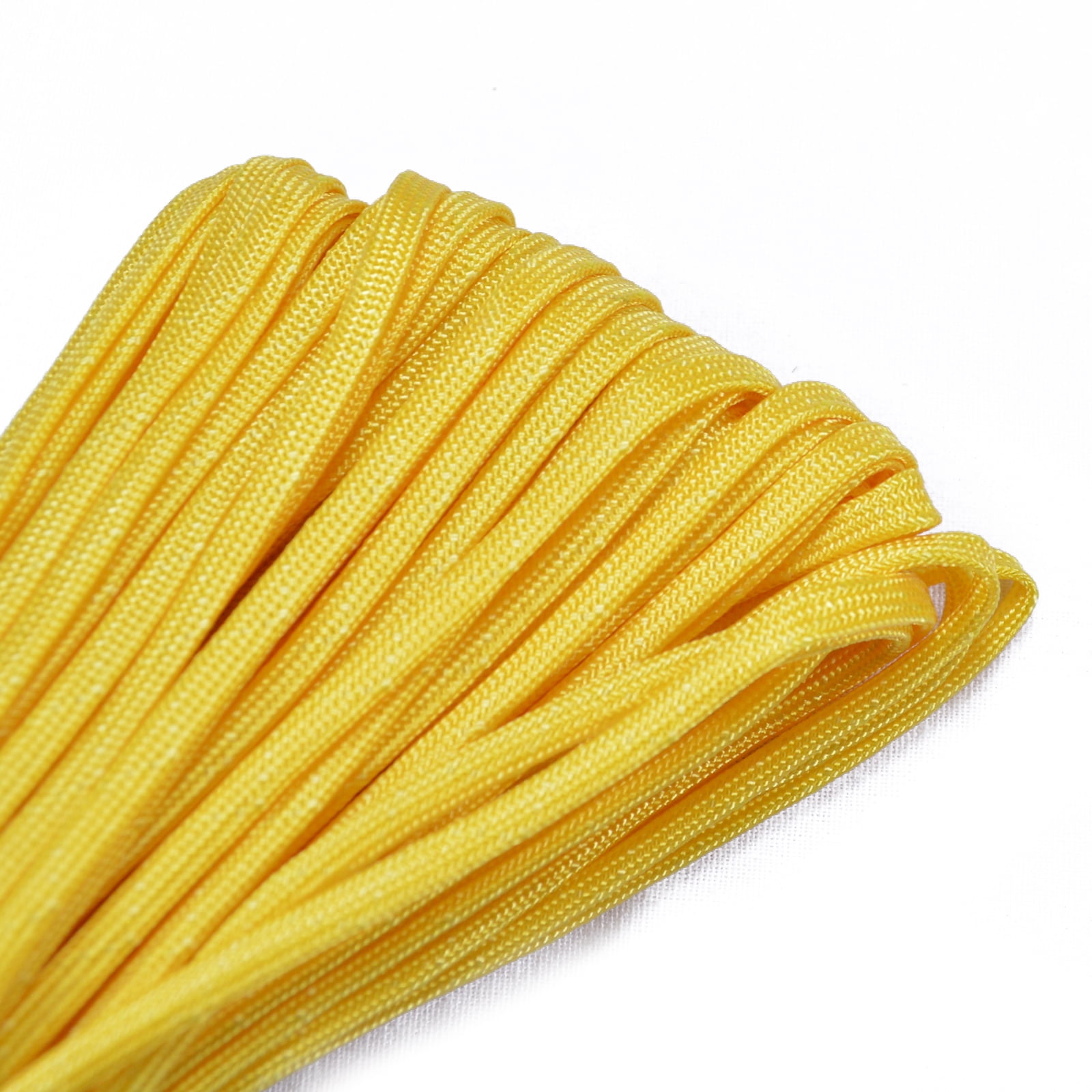 Yellow Whipmaker Cord - 100 Foot Bundle - 3/16" Nylon Coreless Gutted ...