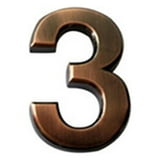 3D Numeral Door Sign Self-Adhesives Glossy House Number Outdoor Address ...