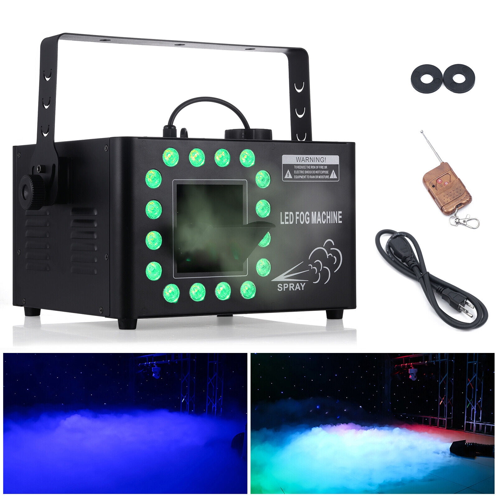 Anqidi 1500W Low Profile Hazer DMX Haze Smoke Fog Machine Theater Stage ...