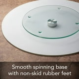 CounterArt Rustic Wine Tempered Glass Lazy Susan Turntable 13" Diameter ...