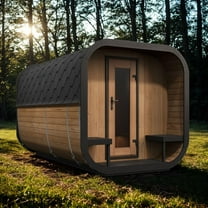SaunaLife GL6 Outdoor Sauna Kit, Garden Luxury-Series Outdoor DIY Sauna ...