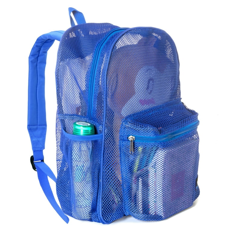 Blue Mesh Backpack