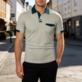 Afdoent Mens Polo Shirts Classic Short Sleeve Shirt With Chest Pocket ...