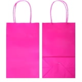 AZOWA Magenta Gift Bags Hot Pink Mini Kraft Paper Bags With Handles (4. ...