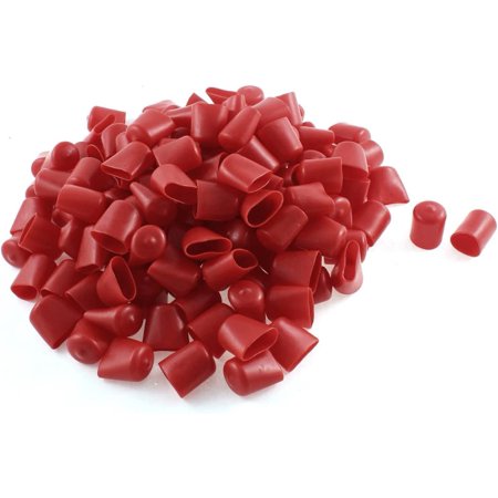 Soft Plastic PVC Insulated End Sleeves Caps Cover 20mm Dia 150Pcs Red ...