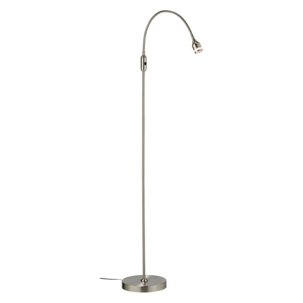 Adesso Prospect LED Floor Lamp, Brushed Steel - Walmart.com