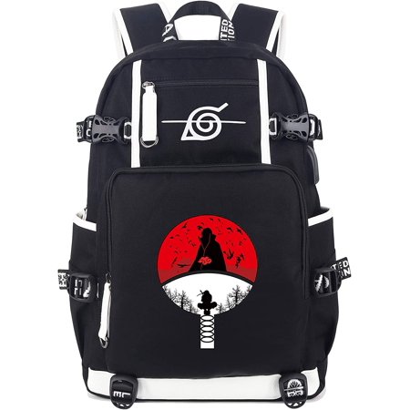 Anime Backpack for Naruto Itachi Printed School Bag Laptop Backpack ...