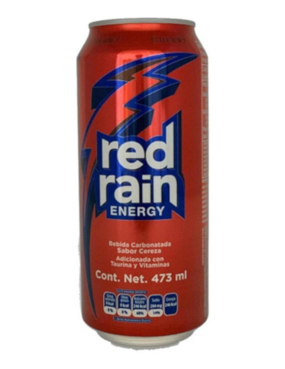 Pack de 24 Bebida Energizante Red Rain Cherry de 473 ml Red Rain Energy ...