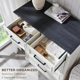 ACCOHOHO 6 Drawer Dresser for Bedroom, Farmhouse 46" High Wooden ...