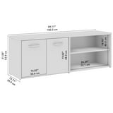 Studio C Low Storage Cabinet with Doors and Shelves - Walmart.com