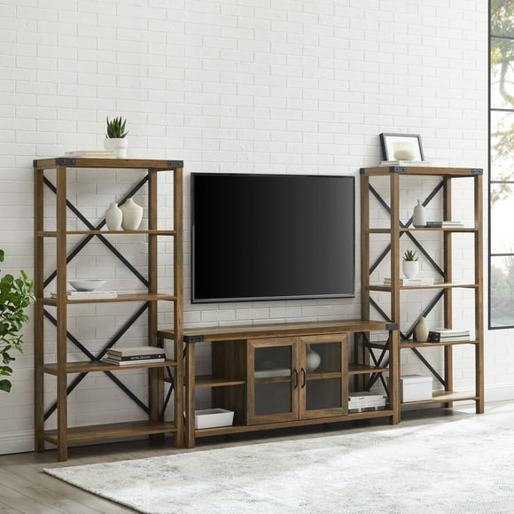 Steel Wood Entertainment Centers - Walmart.com