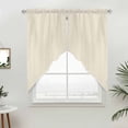 Cream Swag Valances for Windows 36 inches Long, Solid Color Swag ...