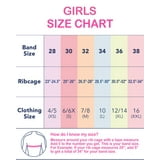 Wonder Nation Girls Seamless Longline Bralette 2-Pack, Sizes 30A-38A ...