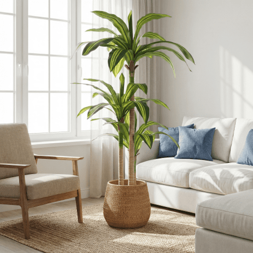 Click here for Unbranded 5 Artificial Dracaena Tree With Black Pl... prices