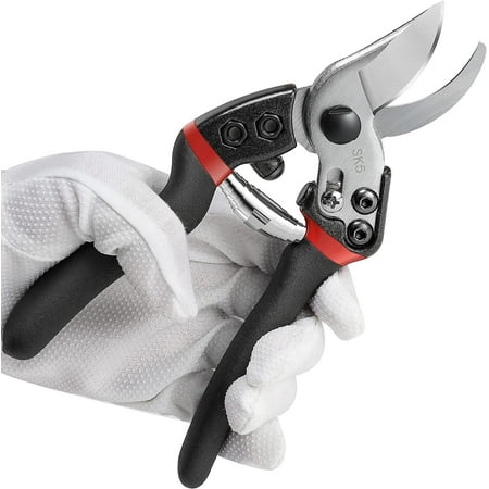 Garden Secateurs, Bypass Secateurs with Sharp Blade, Comfortable Handle ...