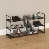 Shoe Rack - 3-Tier Shoe Organizer for Closet, Bathroom, Entryway ...