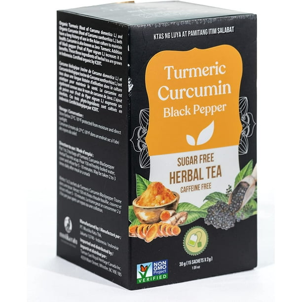 PREMIUM MR TURMERIC CURCUMIN BLACK PEPPER TEA - Walmart.ca