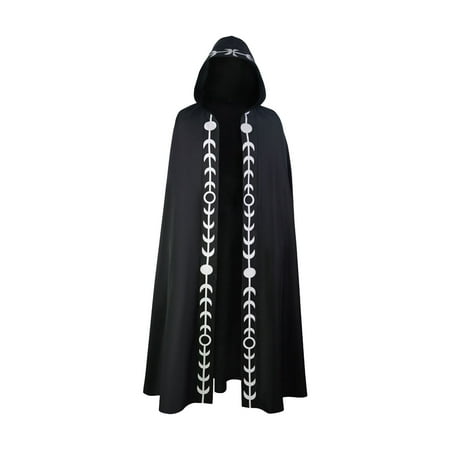 Eccomum Hooded Cloak Unisex Men Women Long Cloak Fancy Dress Role ...