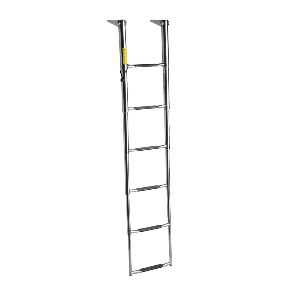 Garelick 19686:01 Wide Body Over-Platform Telescoping Ladder - 6-Step ...