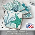 Thirstystone "Coral Life" 4-Pack Absorbent Tumbled Tile Coasters 4 ...