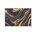 Black Gold Sun Shade Sail 14'X18' Marble Textures Abstract Art Modern ...