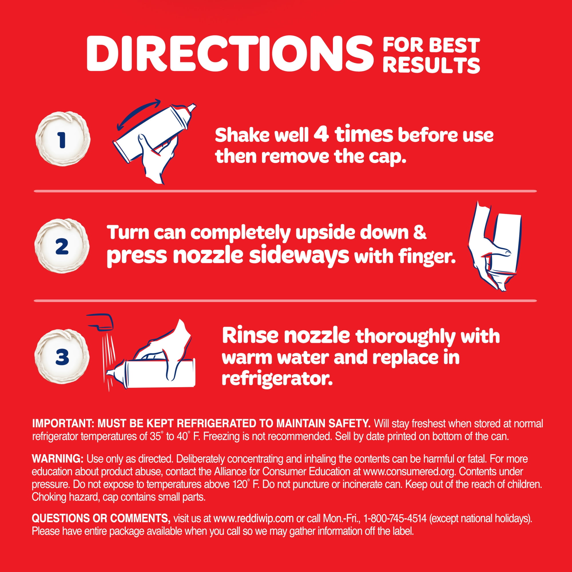 Delicioso Reddi Wip Whippeing Topping, 13 oz Can Peru | Ubuy